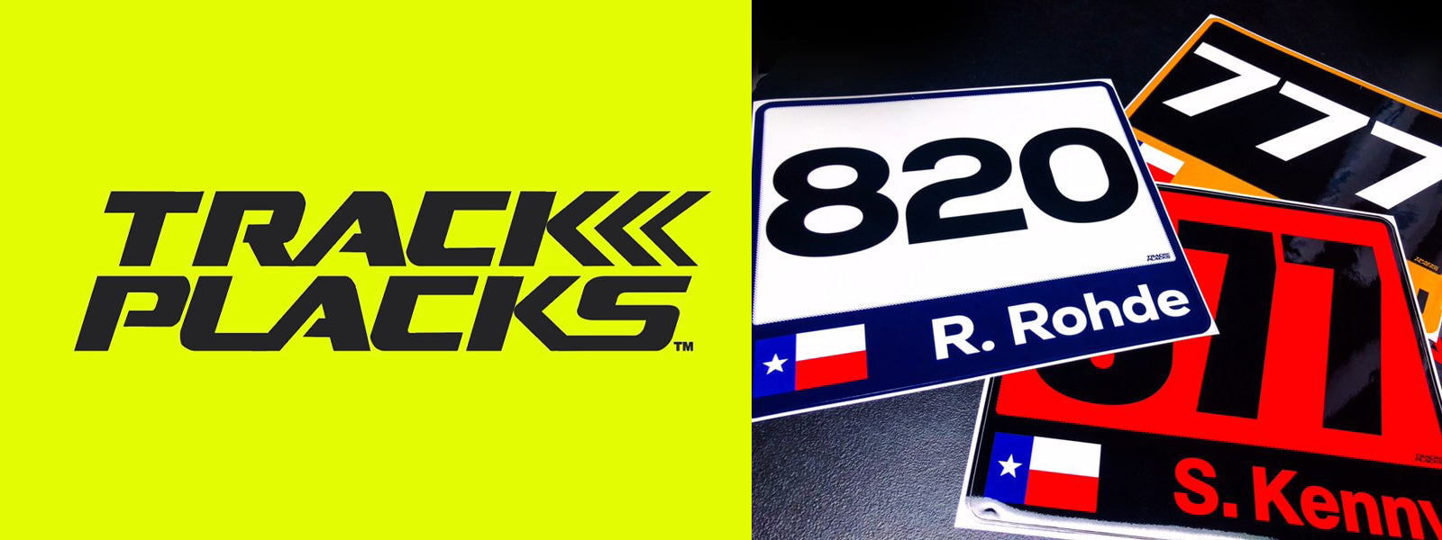 Custom Race Car Number Plates | Track Placks – TrackPlacks